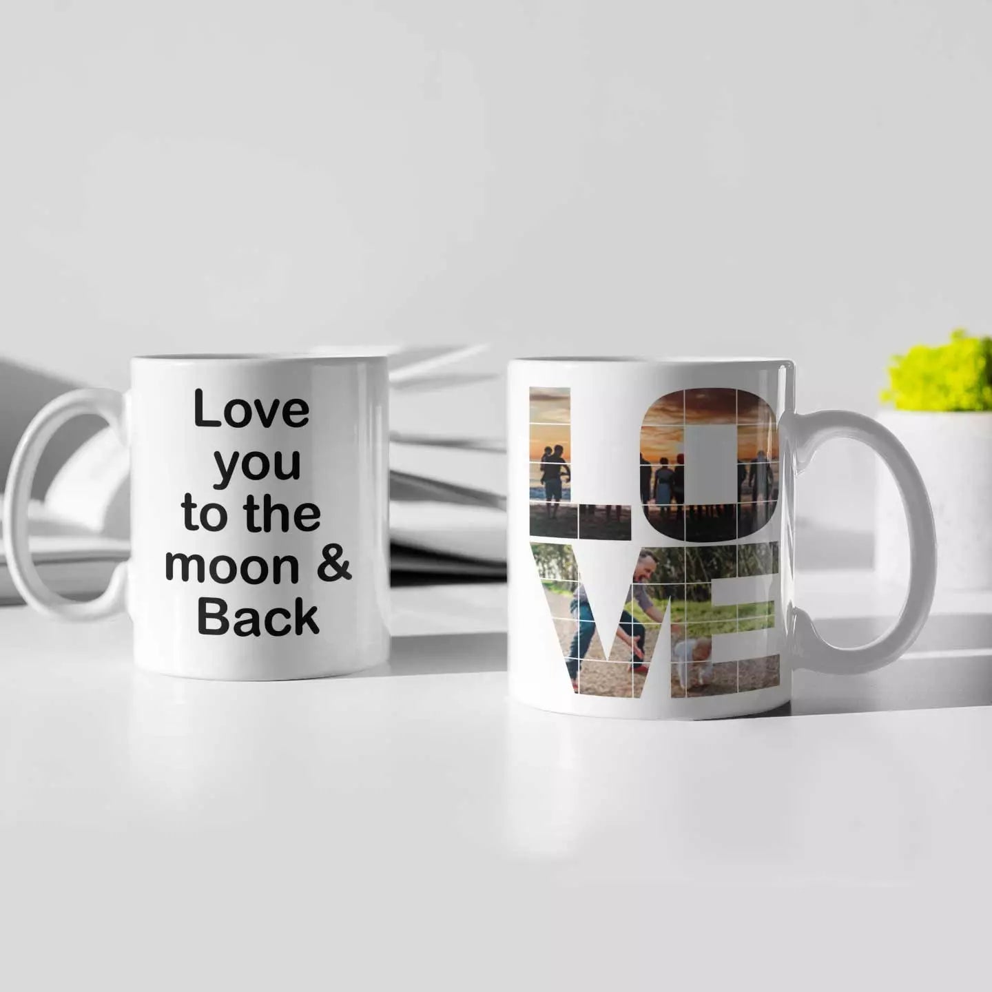 Personalised Photo & Text LOVE Mug – Get Personalised Gifts